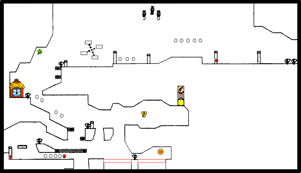 Yoshi's island DS MAP: World 2-5 Boing!- 地図付きステージガイド | Yasu's Game Guide