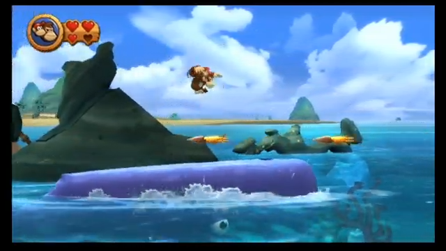 [Map-Based Walkthrough] Donkey Kong Country Returns:2-6 Blowhole Bound ...